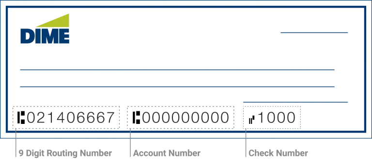 Routing Number Information - Dime Community Bank™