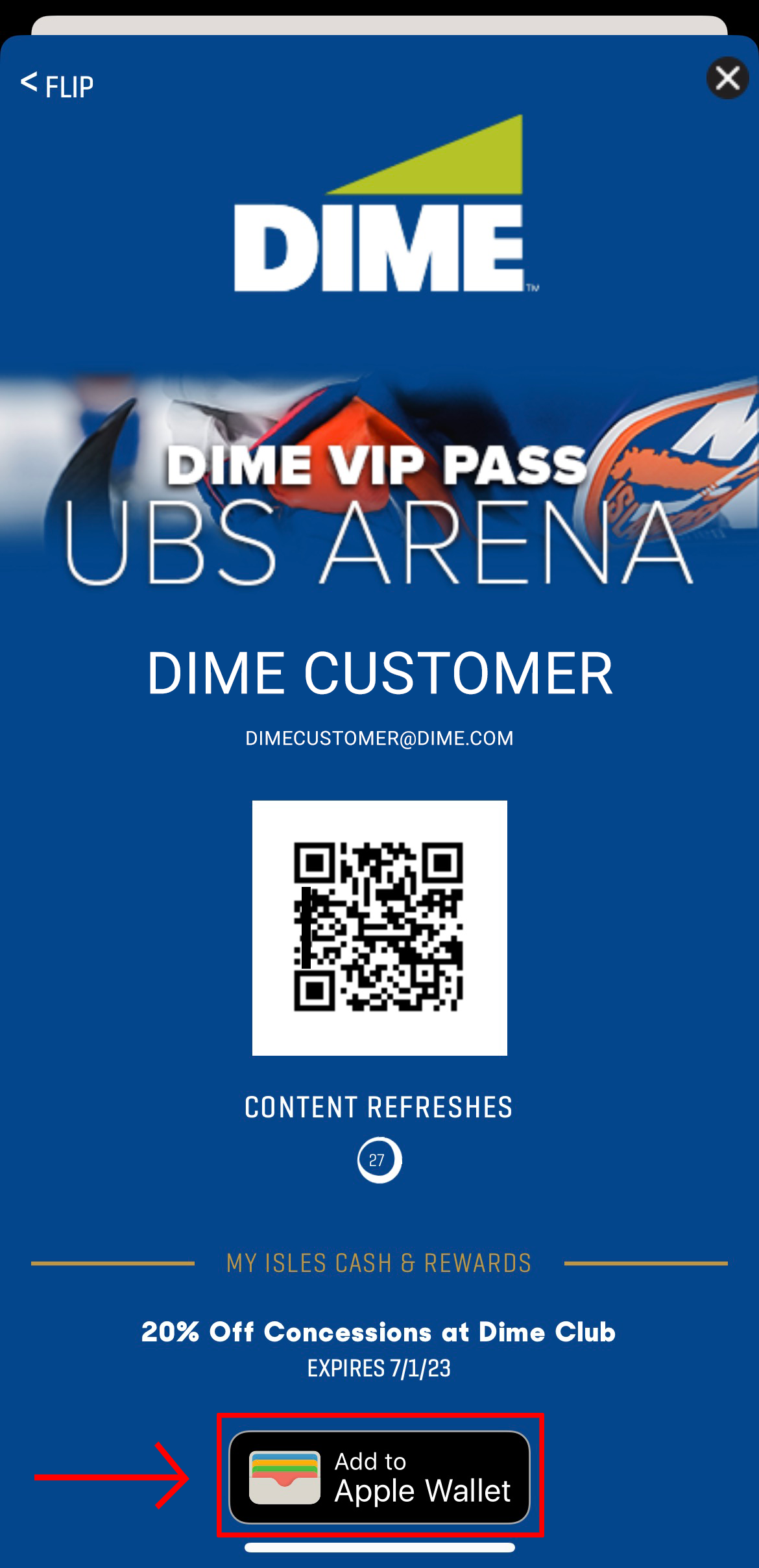 Dime VIP Pass - Dime Community Bank™